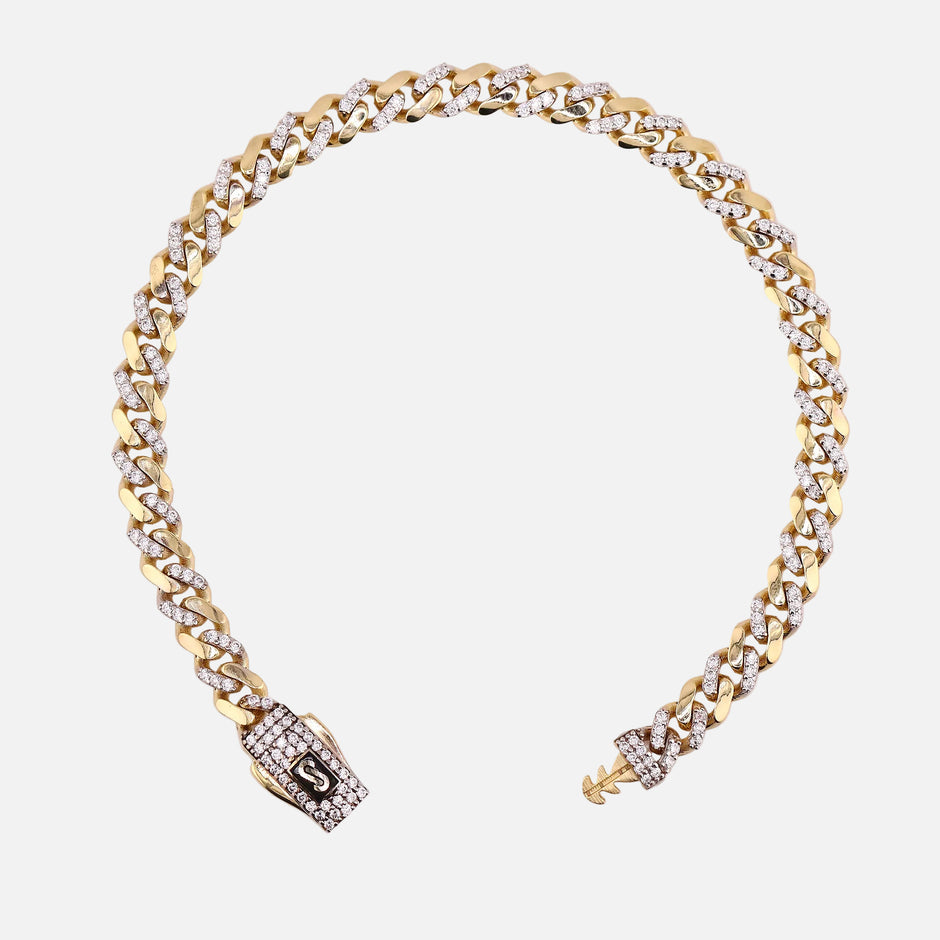 Línea Monaco Chain en oro 10K y 14K · Balsas Gold