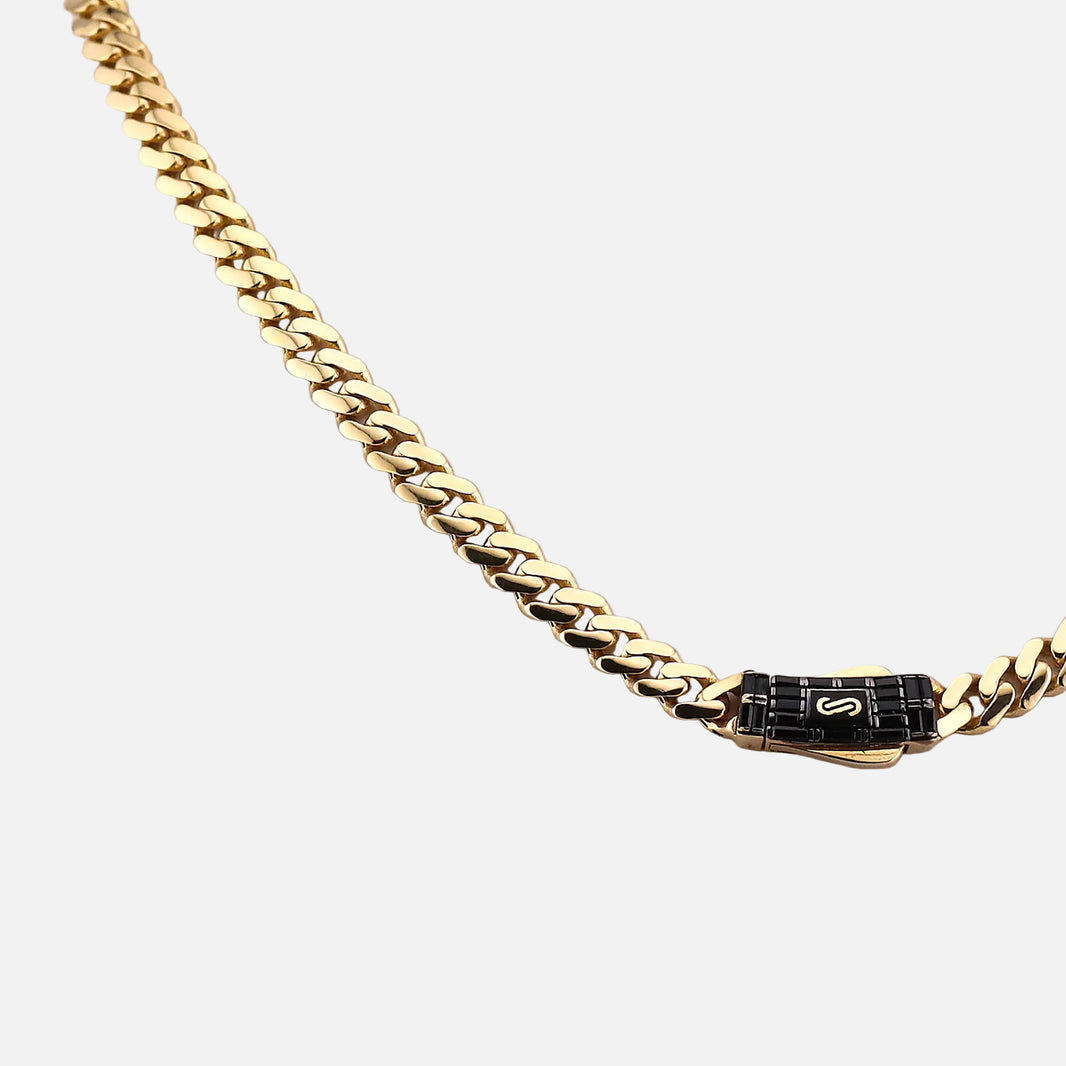 Línea Monaco Chain en oro 10K y 14K · Balsas Gold